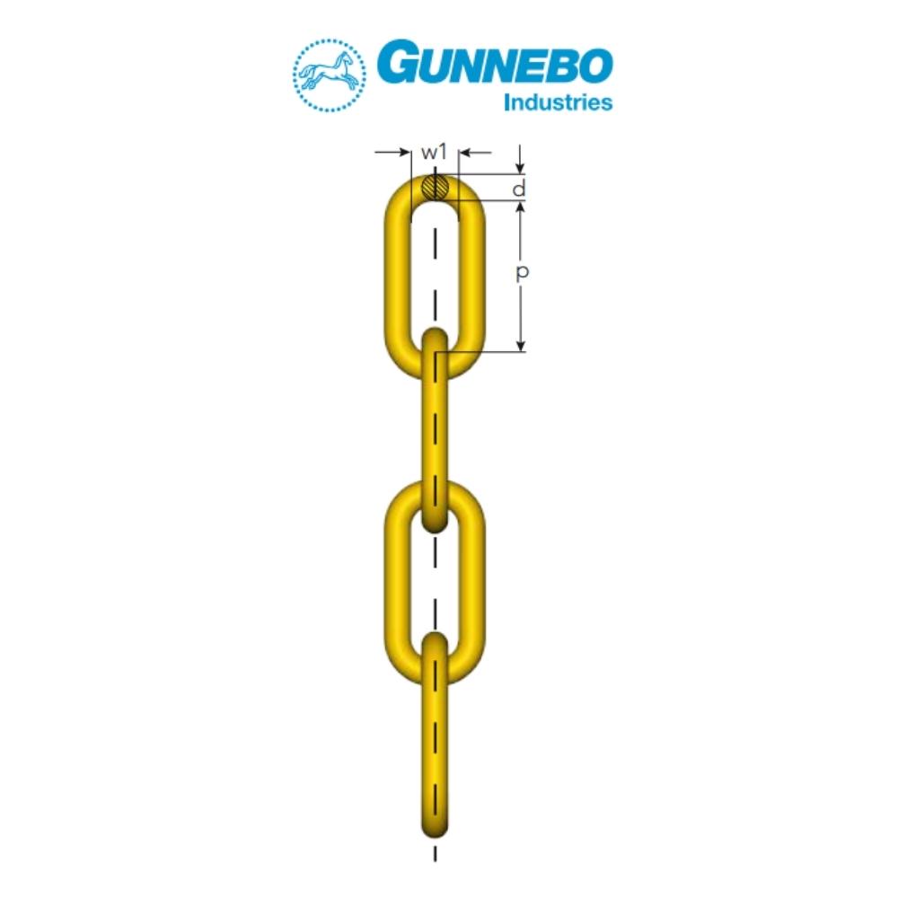 LLU Long-Link Chain - Grade 8 - Gunnebo Industries | Fk-marine.com ...